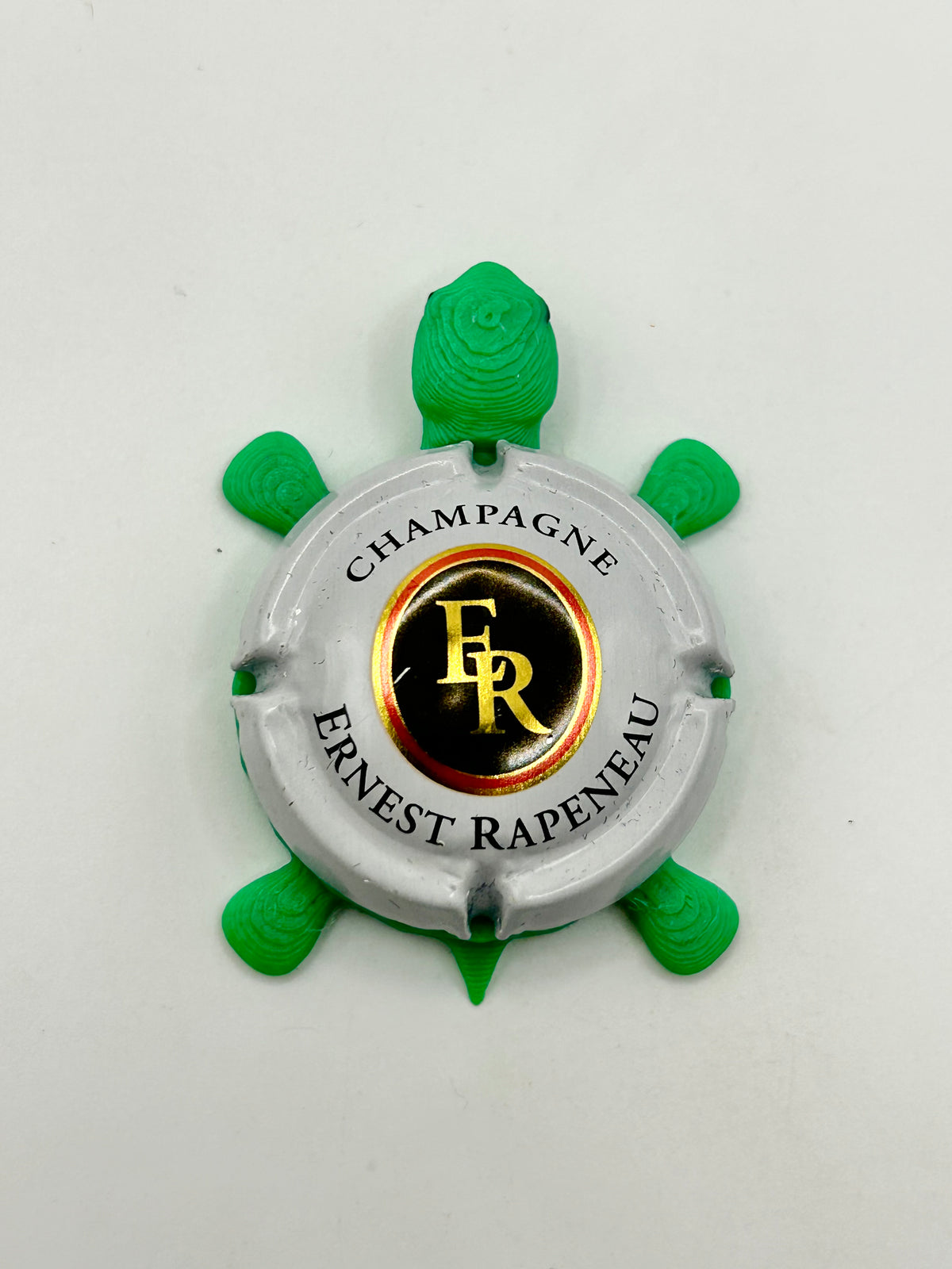 Ernest Rapeneau Champagne - Bottle Cap Magnet Turtle — Shell Shocked Art