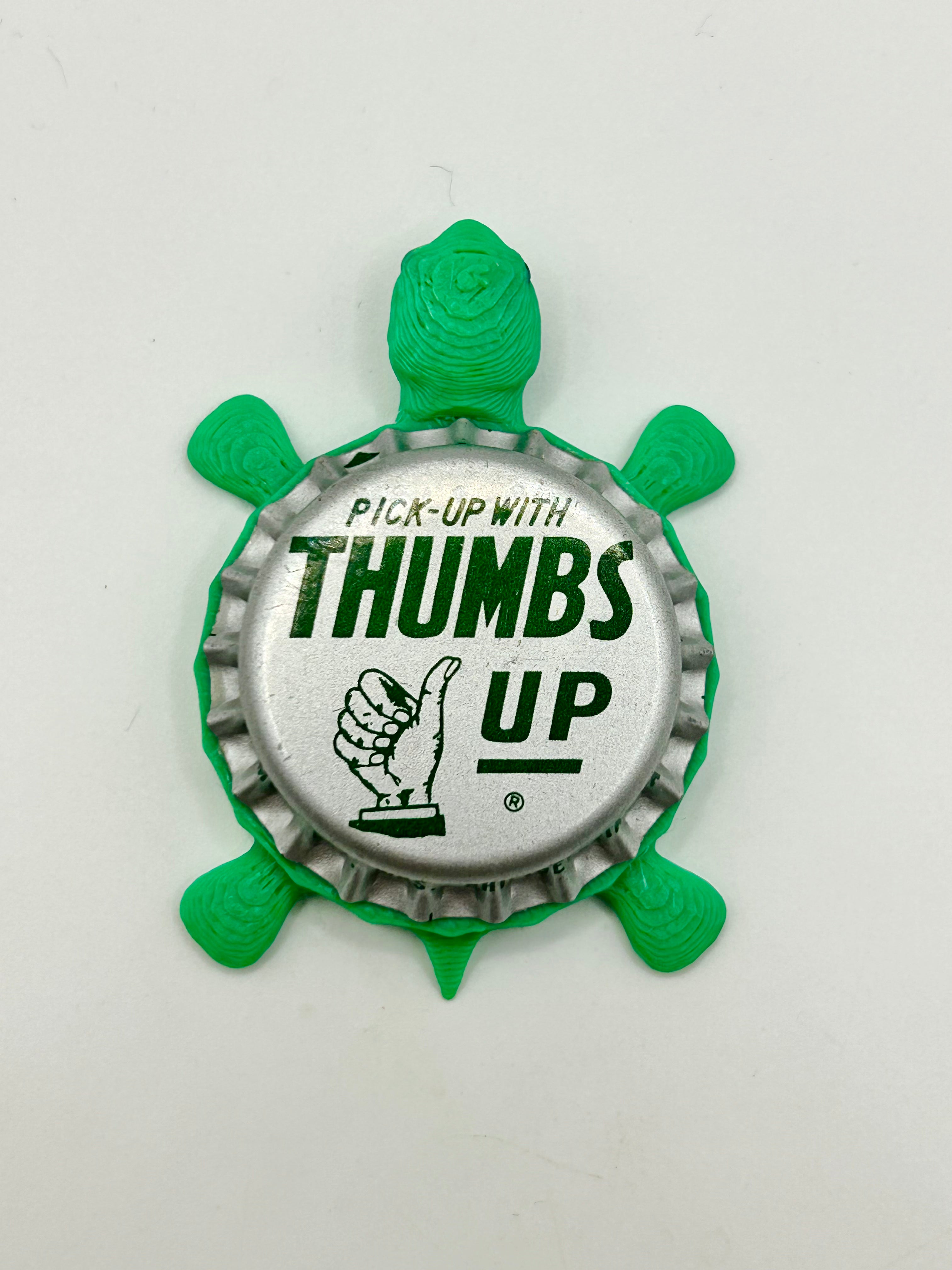 Thumbs Up Soda (Vintage) - Bottle Cap Magnet Turtle – Shell Shocked Art