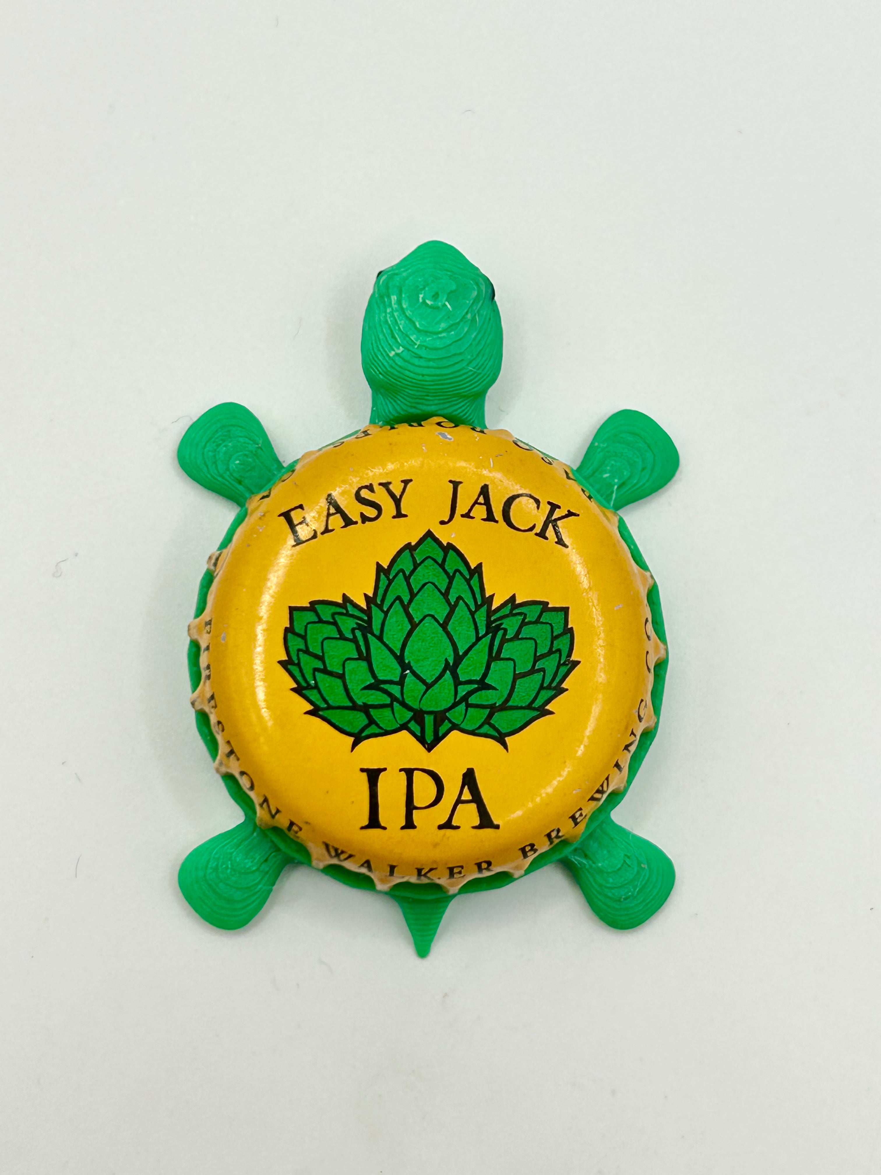 Easy Jack IPA - Firestone Walker Brewing - Bottle Cap Magnet Turtle ...